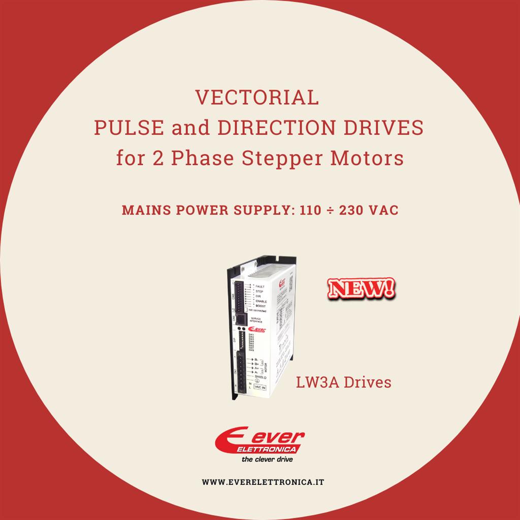 New vectorial pulse & direction drives for 2 phase stepper